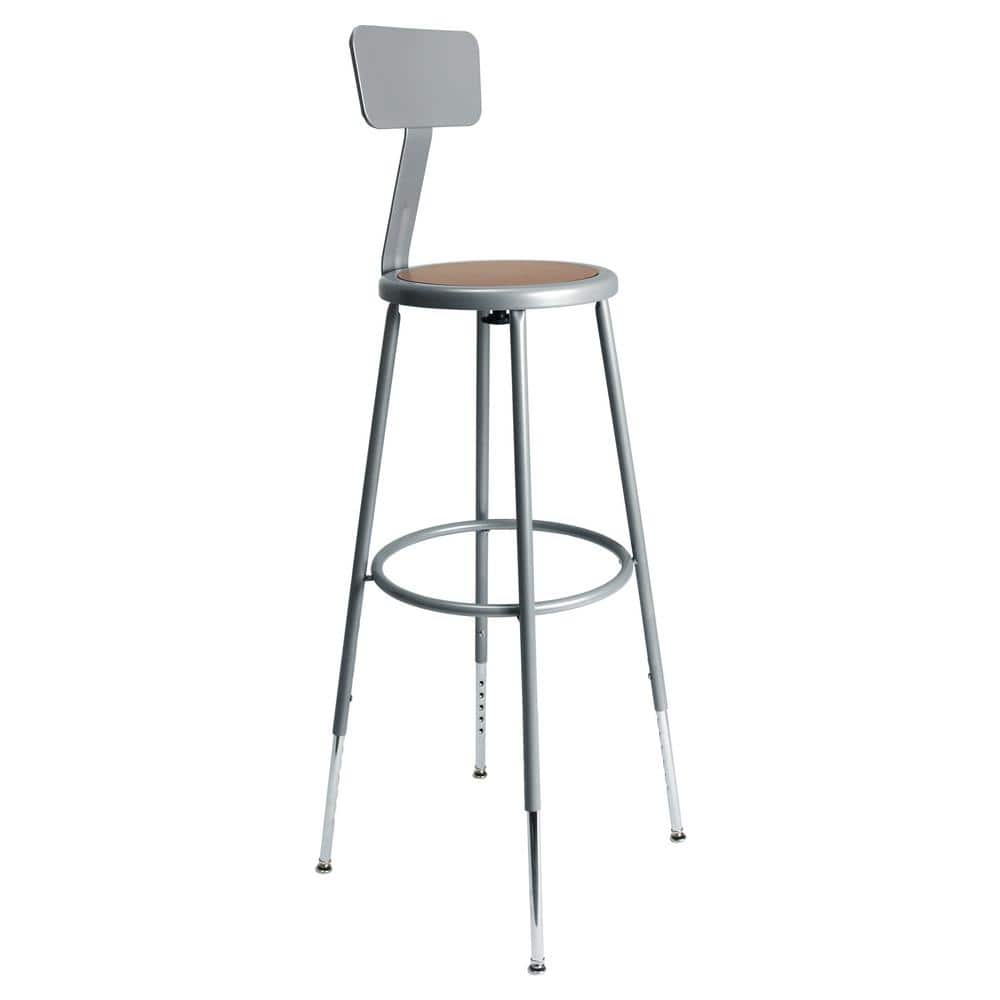 HAMPDEN FURNISHINGS Felix Collection Height Adjustable 32-39 in. Stool ...