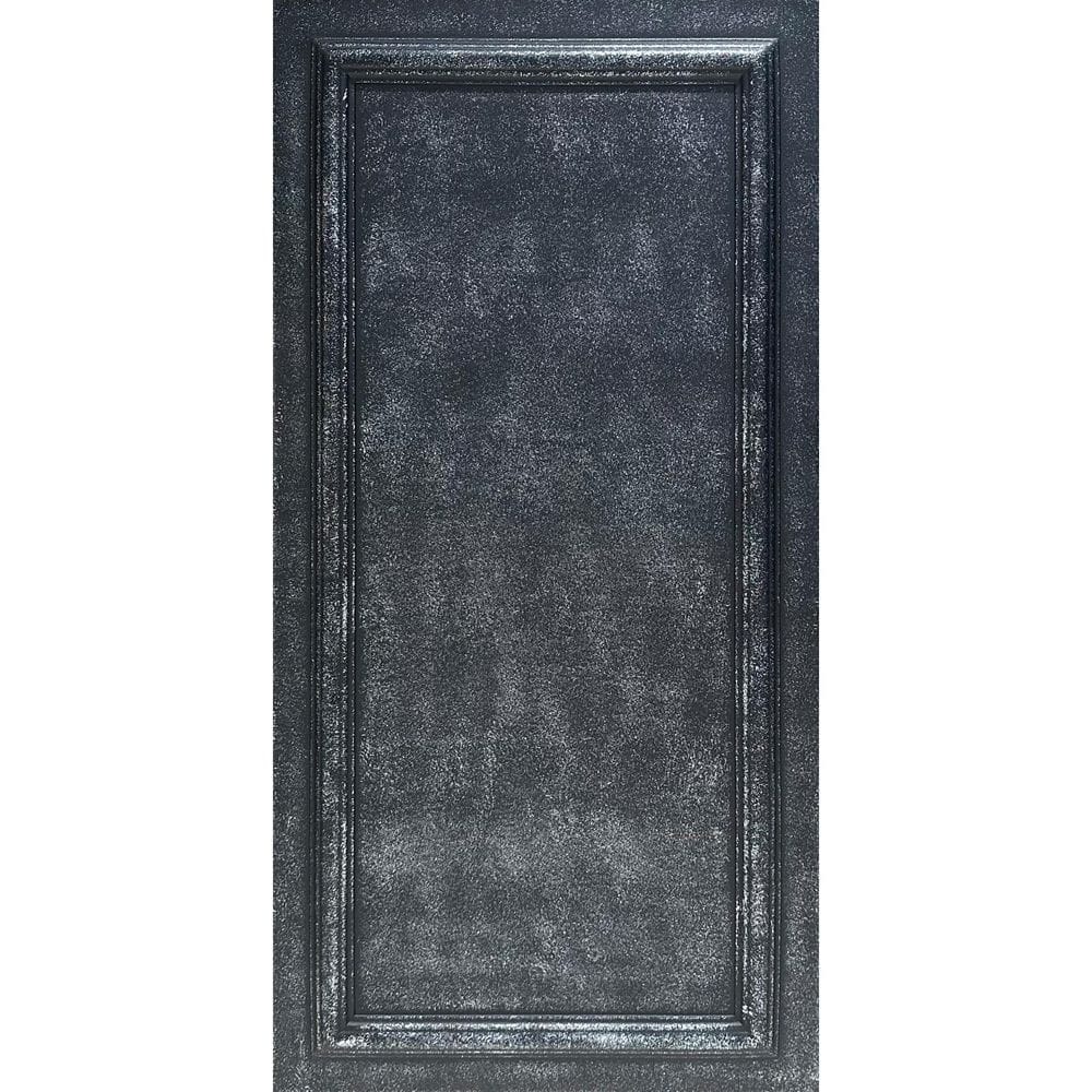 A La Maison Ceilings Framed Panel Black Silver 1.6 ft. x 3.3 ft ...
