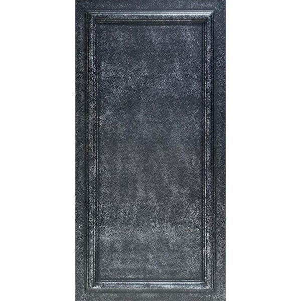 A La Maison Ceilings Framed Panel Black Silver 1.6 ft. x 3.3 ft ...