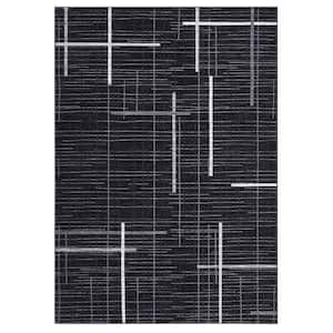 Garvee Striped Bedside Foldable Geometric Print Carpet Soft Thin Carpet ...