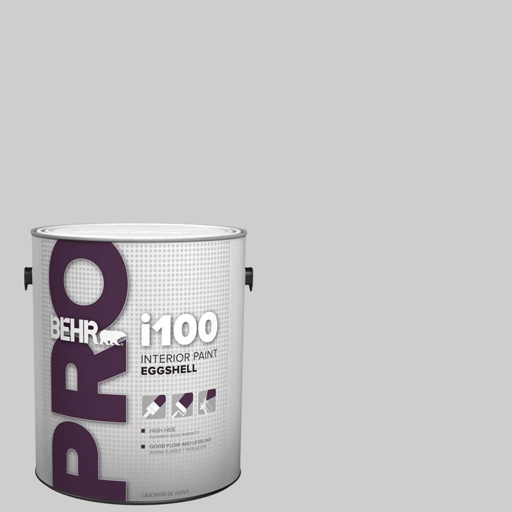 BEHR PRO 1 gal. #770E-2 Silver Screen Color Eggshell Interior Paint ...