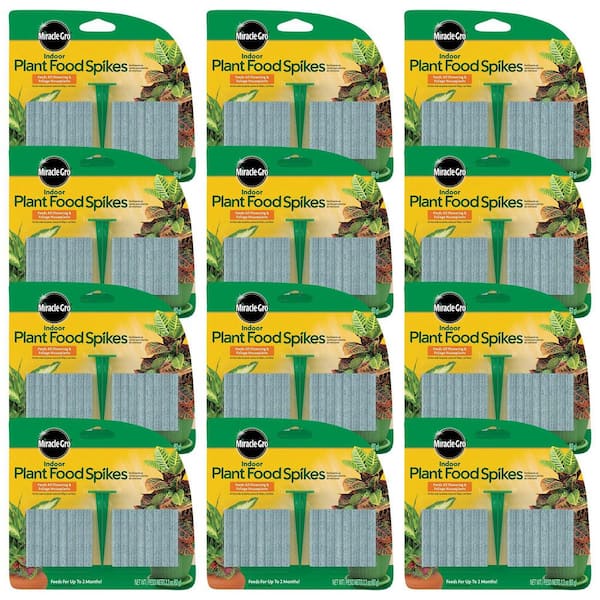 Miracle-Gro Indoor Plant Food Spikes, 48 Spikes, For Flowering and ...