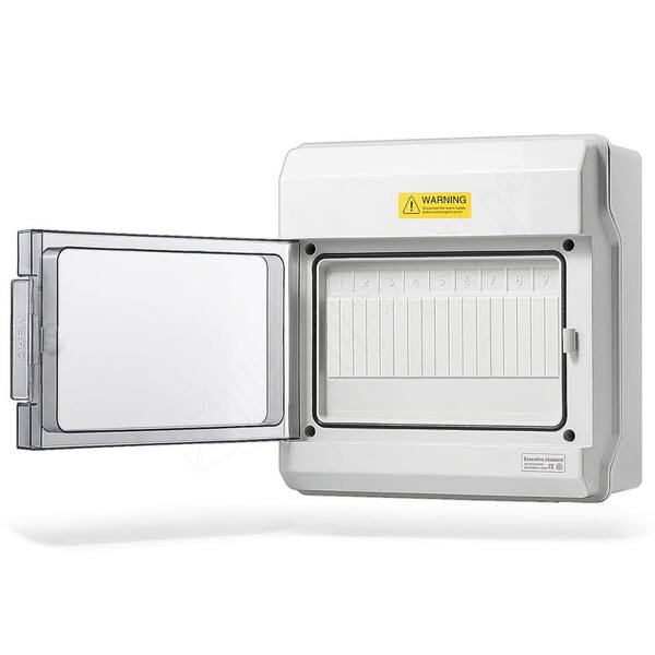 Lukyamzn 9 Way Outdoor Breaker Box IP65 ABS Plastic Din Rail Power ...