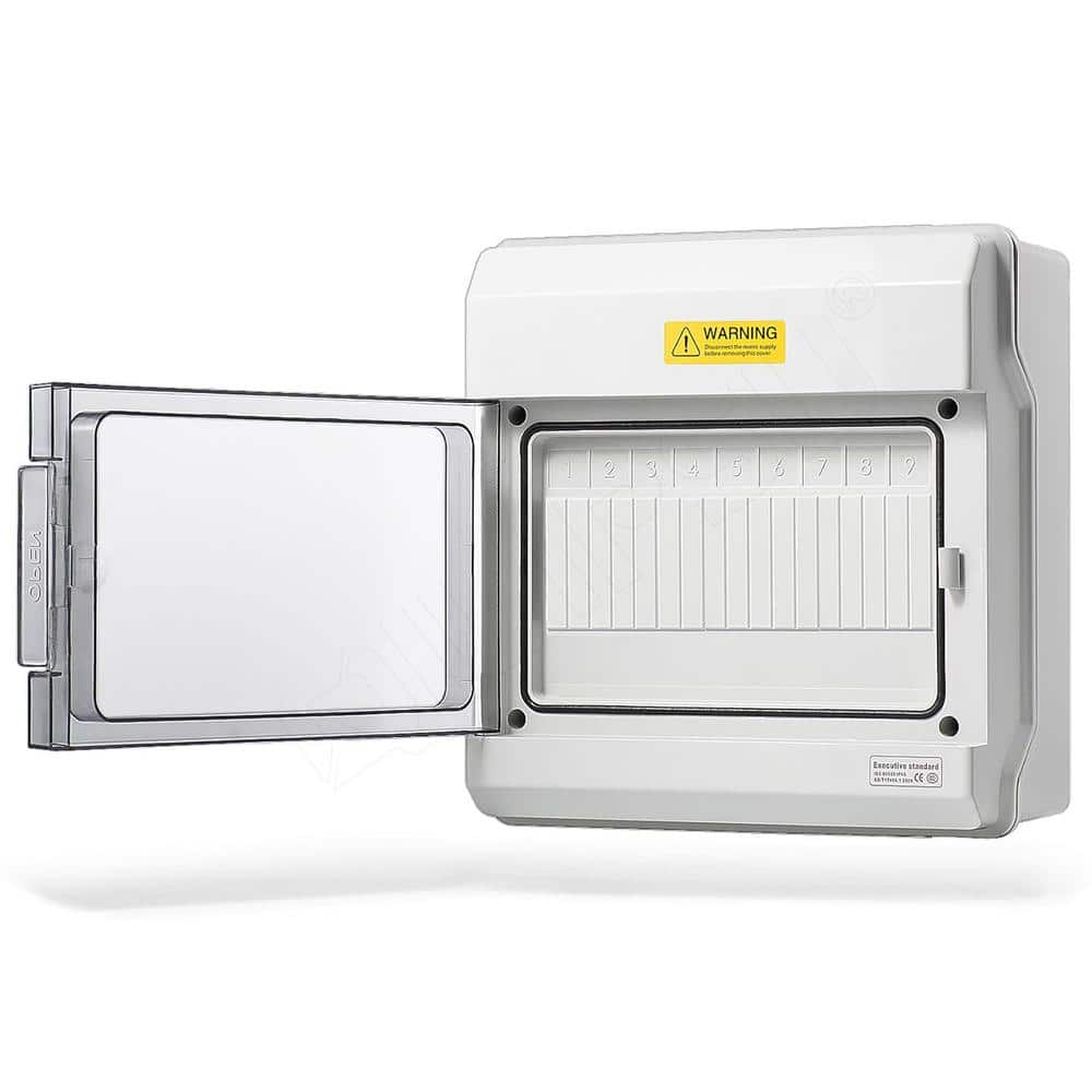 Lukyamzn 9 Way Outdoor Breaker Box IP65 ABS Plastic Din Rail Power ...