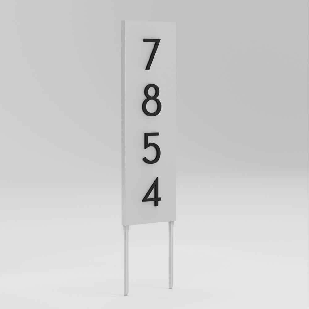 POST & PORCH Welcome Home Rectangle Address Yard Sign welcome-white ...