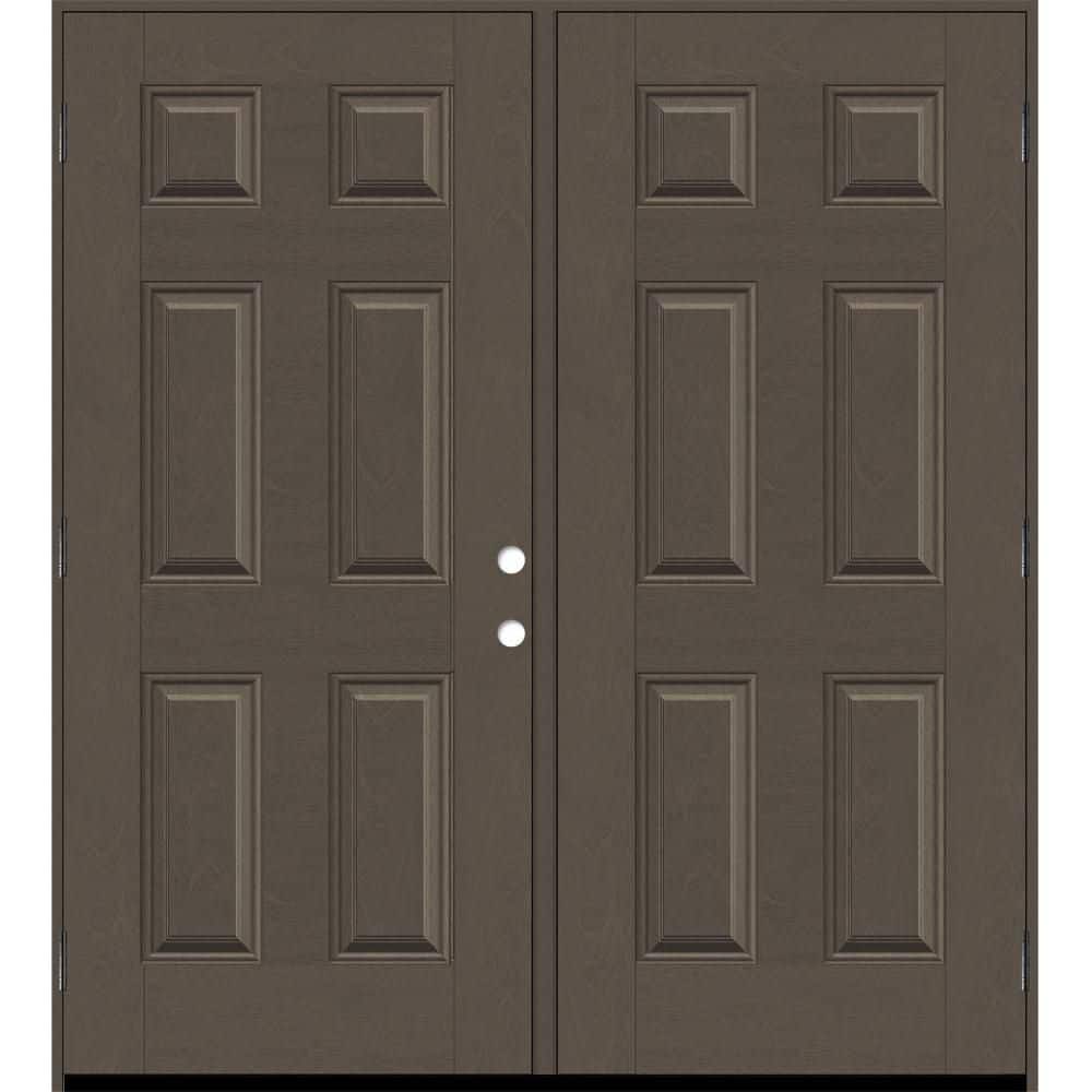 Steves & Sons Regency 72 in. x 96 in. 6 Panel RHOS Ashwood Stain ...