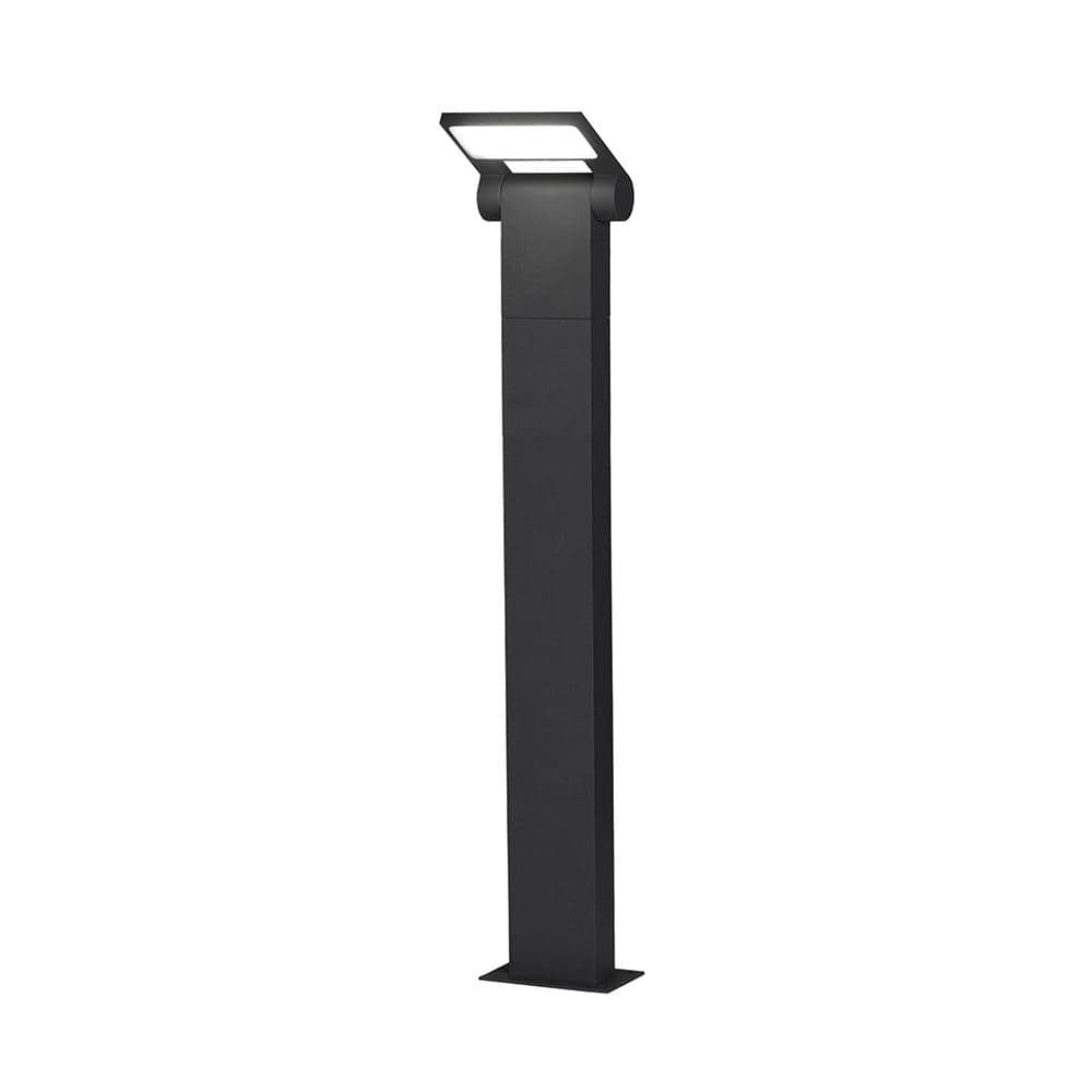 Lukyamzn 31.5 in. H Line Voltage Aluminum Gray Finish 700 Lumen ...