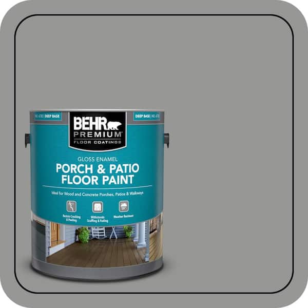 BEHR PREMIUM 1 gal. #PPU24-19 Shark Fin Gloss Enamel Interior/Exterior ...