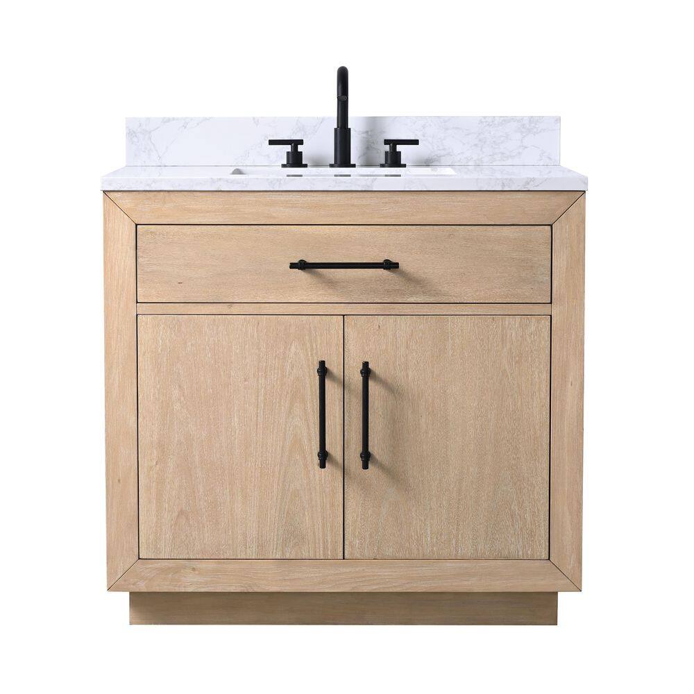 Vanity Art 36 in. W x 22 in. D x 38 in. H Single Sink Bath Vanity in ...