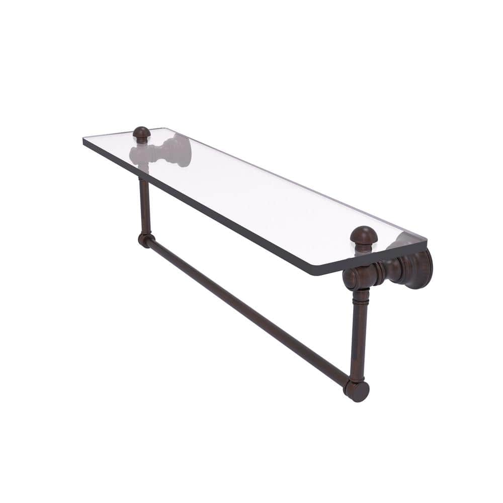 Allied Brass Carolina 22 in. W x 7 in. H x 5.54 in. D Glass Rectangular ...