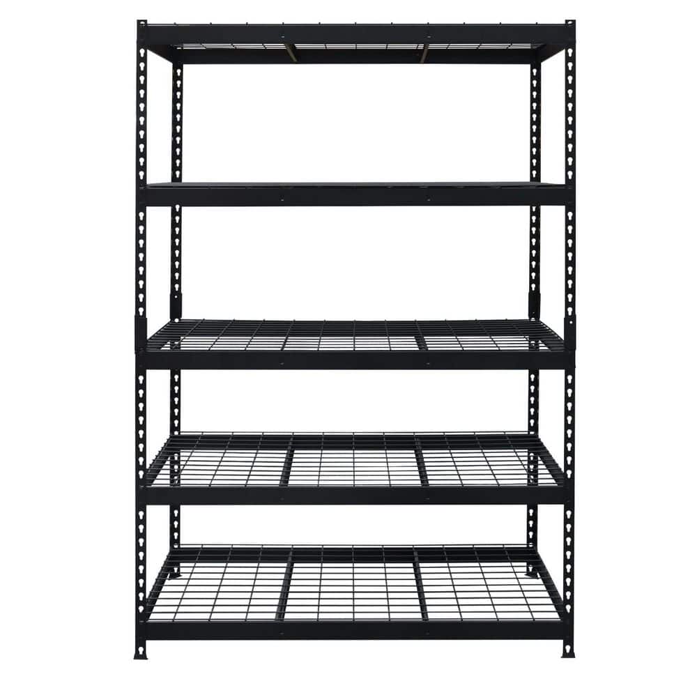 Reviews for AR SHELVING Black Label 5-Tier Powder-Coated Steel Garage ...