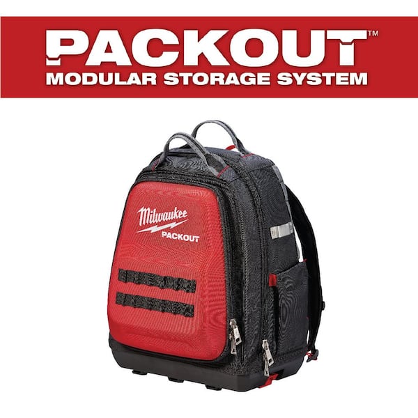 Milwaukee 15 in. PACKOUT Backpack with 25 ft. W Blade Tape Measure 48 22 8301 48 22 0225 The Home Depot