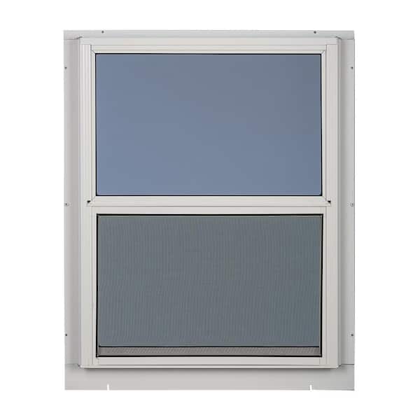 WeatherStar 36 in. x 39 in. 2-Track Storm Aluminum Window C2033639 ...