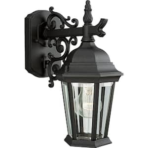 Progress Lighting Edition Collection 1-Light Textured Black Clear Water ...