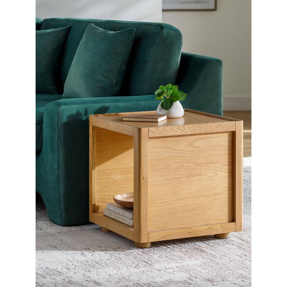Livabliss Trace Modern End Table, Brown, 22 in. H x 22 in. W x 22 in. D S00161096257 - The Home ...