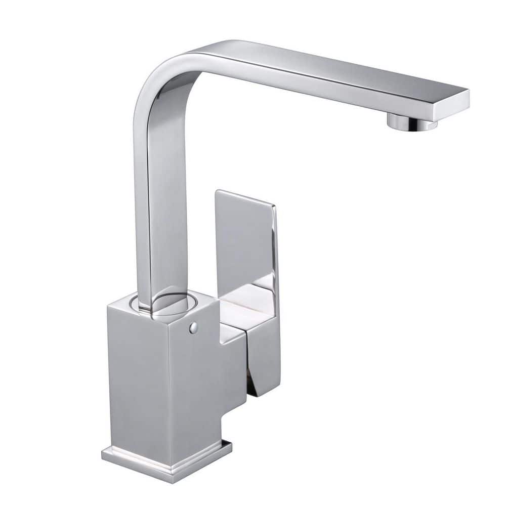 ARCORA Modern Single-Hole Bar Faucet 1-Handle with Water Supply Line in ...