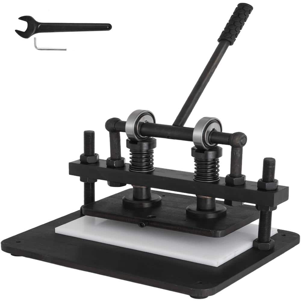 VEVOR Leather Cutting Machine Black Manual Leather Embossing Machine ...