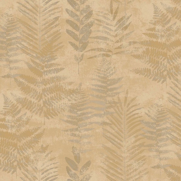 Veer Decor Fern Horizon Tan Wallpaper 8252-AE3 - The Home Depot