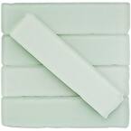 Ivy Hill Tile Ocean Mist Beached 2 in. x 8 in. Frosted Glass Subway ...