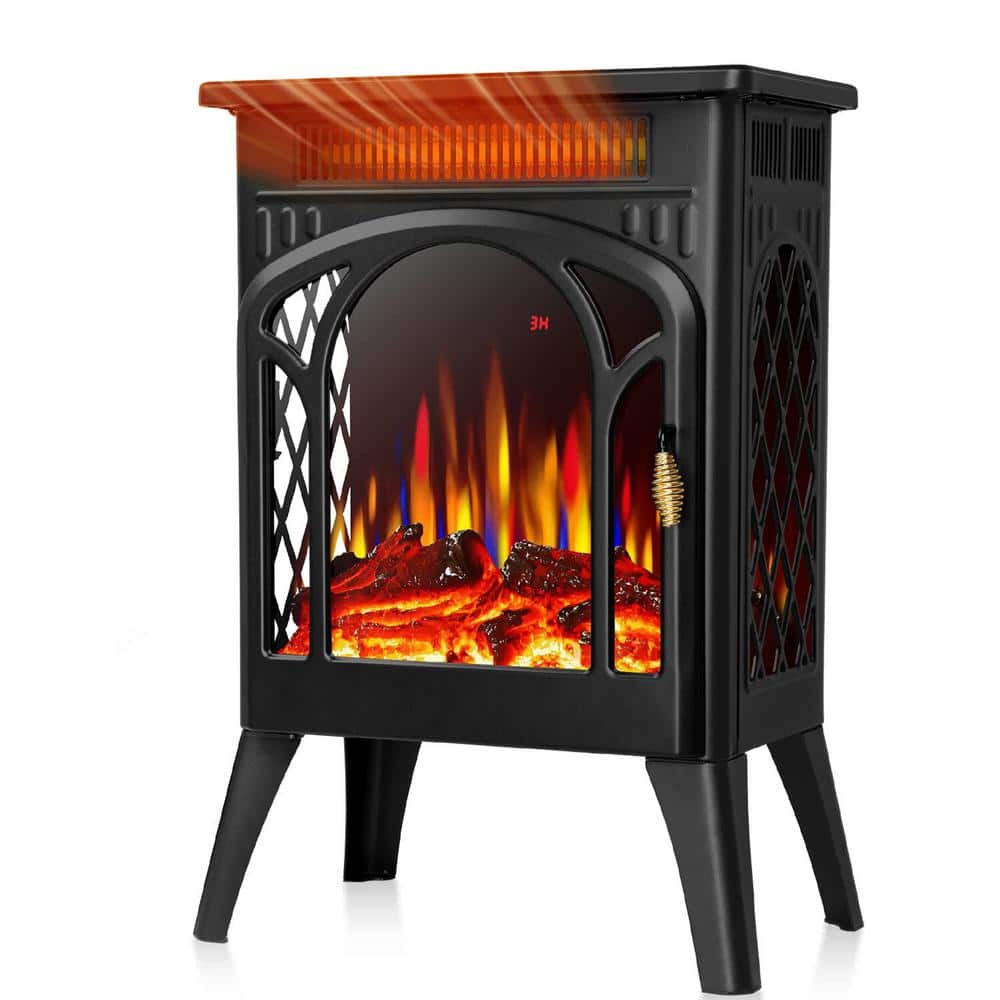 300 sq. ft. Electric Stove in Black with Remote Control MYSL118 - The ...