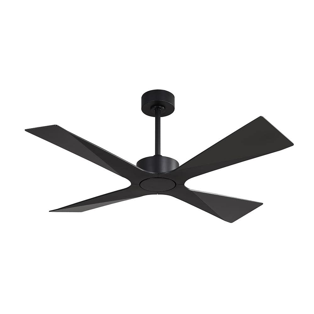 MLiAN 64 in. 4 -ABS Blades Indoor Black Ceiling Fan with Remote WBCF-BS148-BK - The Home Depot