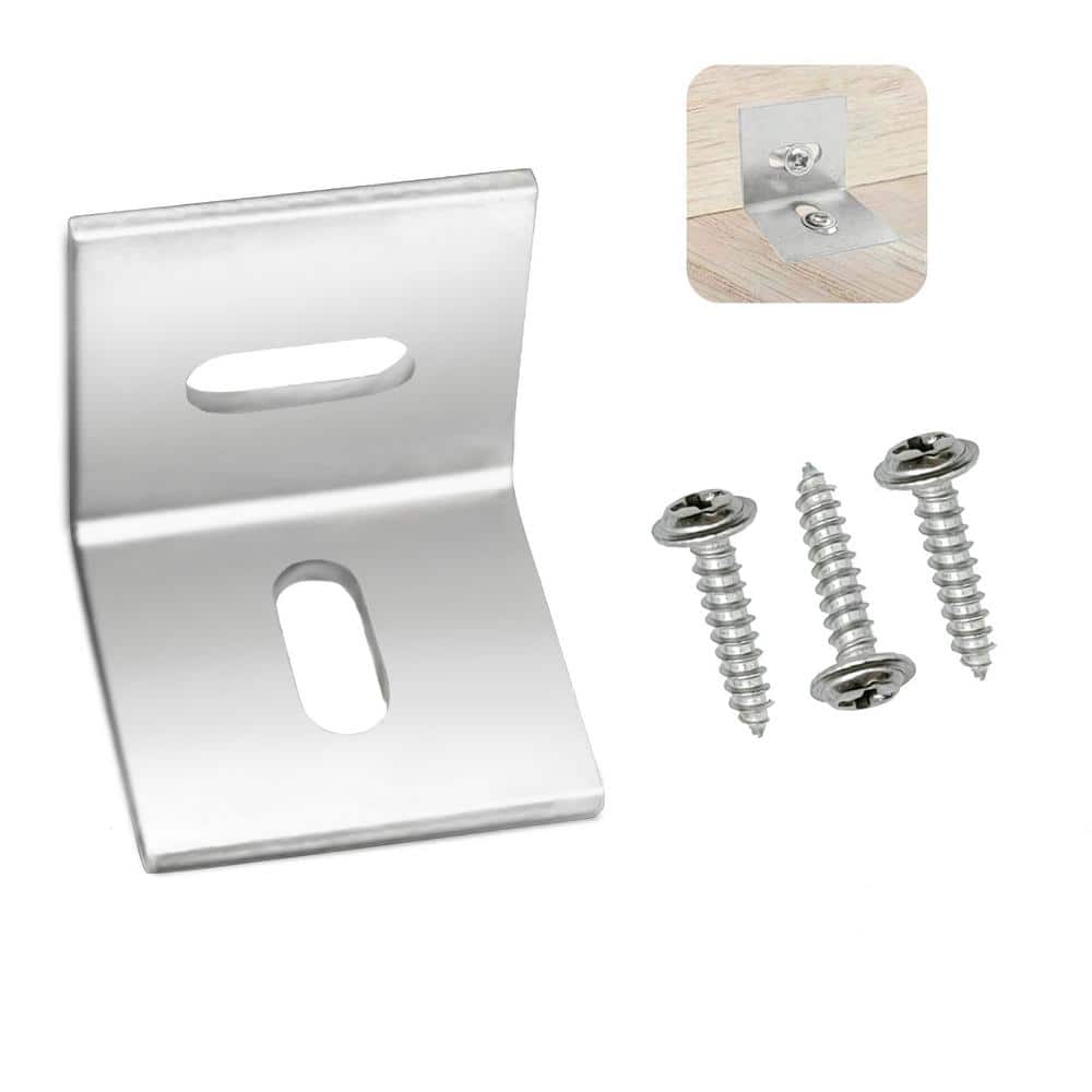 Numhew 20-Pack L Brackets with Screws, Table Top Fasteners for ...