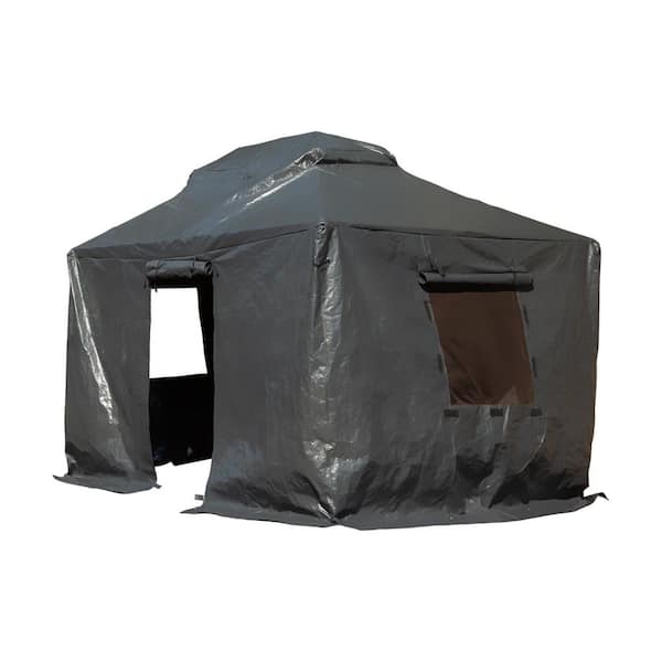 12 x 16 ft. Winter Storage Cover for Hardtop Gazebo LGMF8161-C-G-D ...