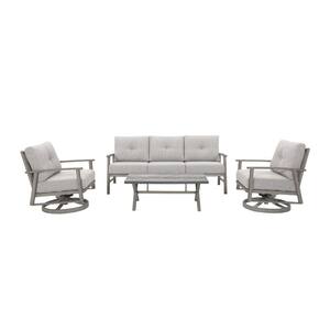 Cesicia 6-Piece Outdoor Sofa Set, PE Wicker Rattan Sofa All-weather ...