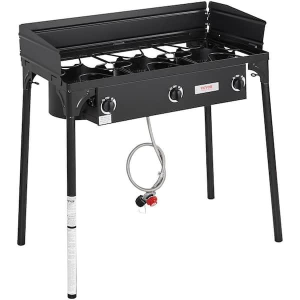 VEVOR Single Burner Outdoor Camping Stove 30,000-BTU Camping Modular ...