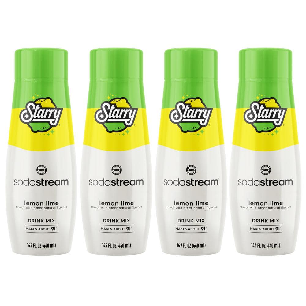 SodaStream STARRY ZERO SUGAR LEMON LIME 440ML 4PK 1103078010 - The Home ...