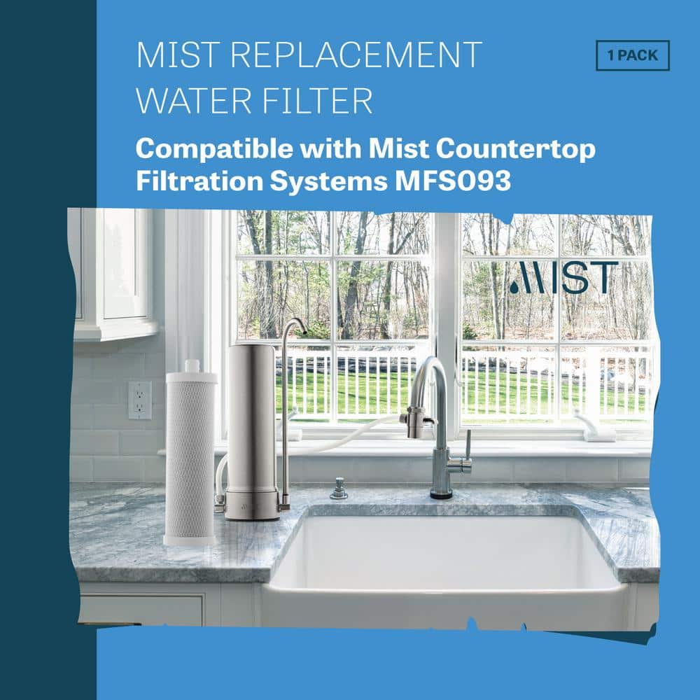 Mist Replacement Water Filter for Countertop Filtration System ...