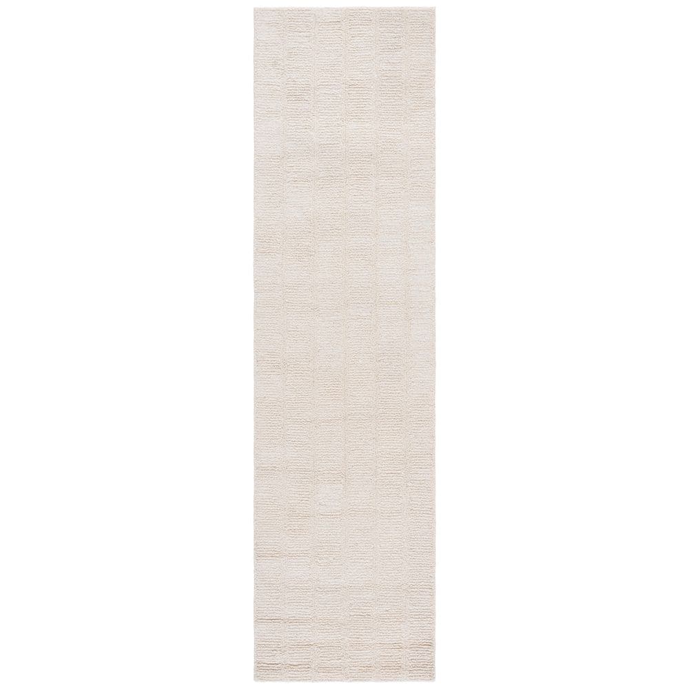 SAFAVIEH Harvest 2 ft. x 9 ft. Ivory Isometric Tile Runner Rug HVT108A ...