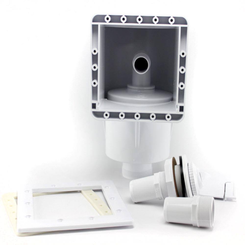Swimline ABS Wide Mouth Through Wall Above Swimming Pool Leaf Skimmer ...