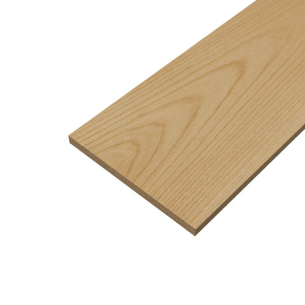 Sure-Wood Forest Products 1 in. x 12 in. x 8 ft. S4S Red Oak Board ...
