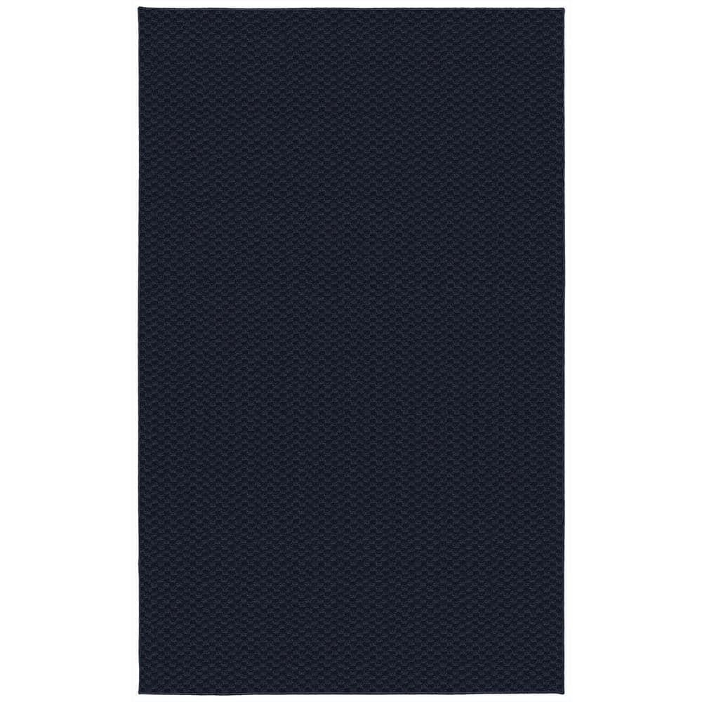 Garland Rug Medallion Navy 4 ft. x 6 ft. Casual Tuffted Solid Color ...
