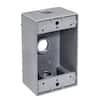 Southwire 1 in. Weatherproof 3-Hole Single Gang Electrical Box WB13100 ...