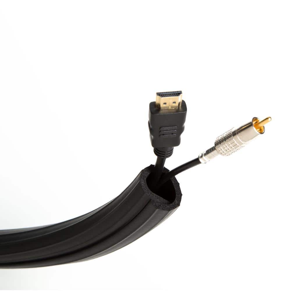 UT Wire 12 ft. Flexi Cable Wrap in Black UTW-FCW12-BK - The Home Depot