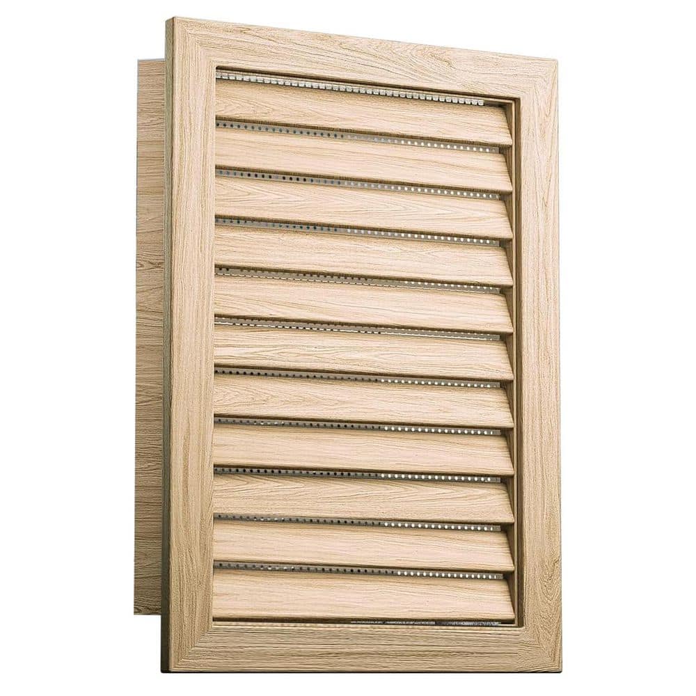 KIWDZFU 12 x 18 Wood Gable Vent Replaceable Mesh Paintable Finish ...