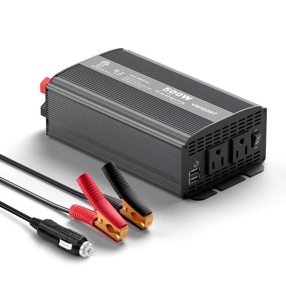 Lukyamzn Isolated Voltage Protection 500W Power Inverter DC to AC Car ...