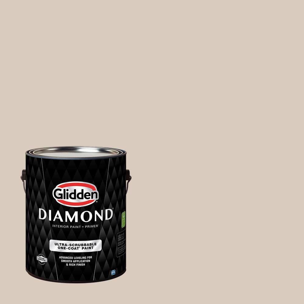 Glidden Diamond 1 gal. PPG1074-3 Bermuda Sand Ultra-Flat Interior Paint ...