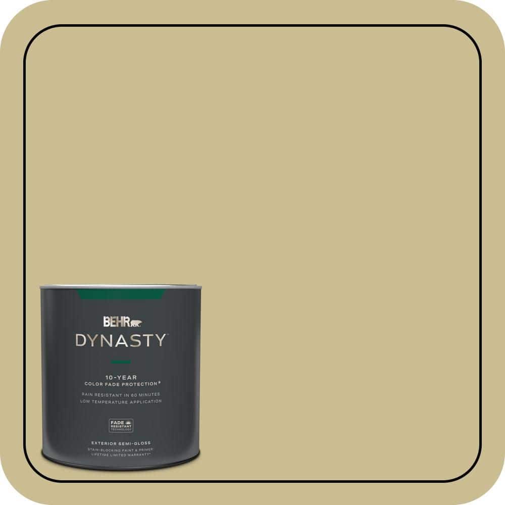 BEHR DYNASTY 1 qt. #M330-4 Morning Tea Semi-Gloss Enamel Exterior Stain ...