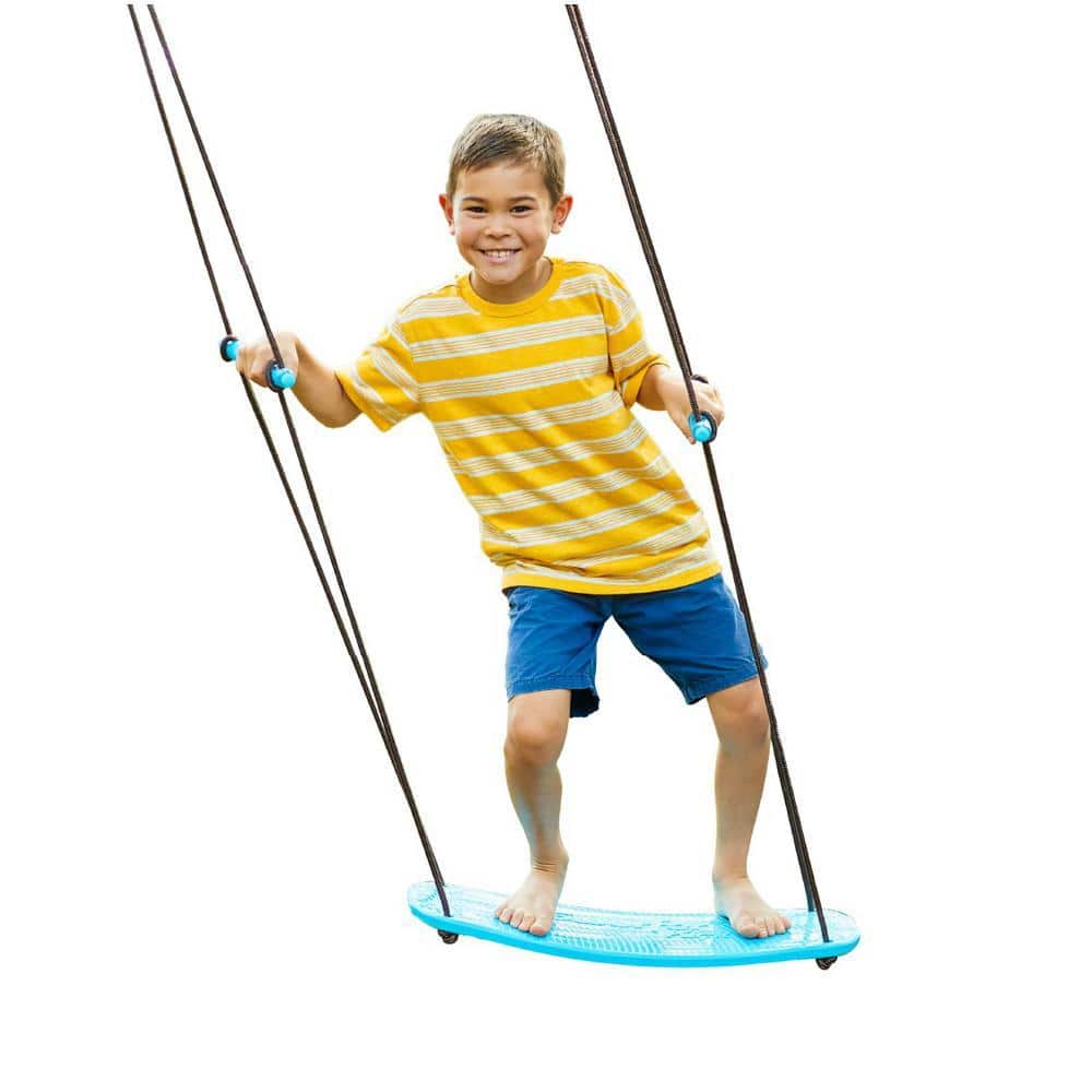 Swurfer Kick Blue Stand Up Tree Swing with Rope SW-KICK-B - The Home Depot