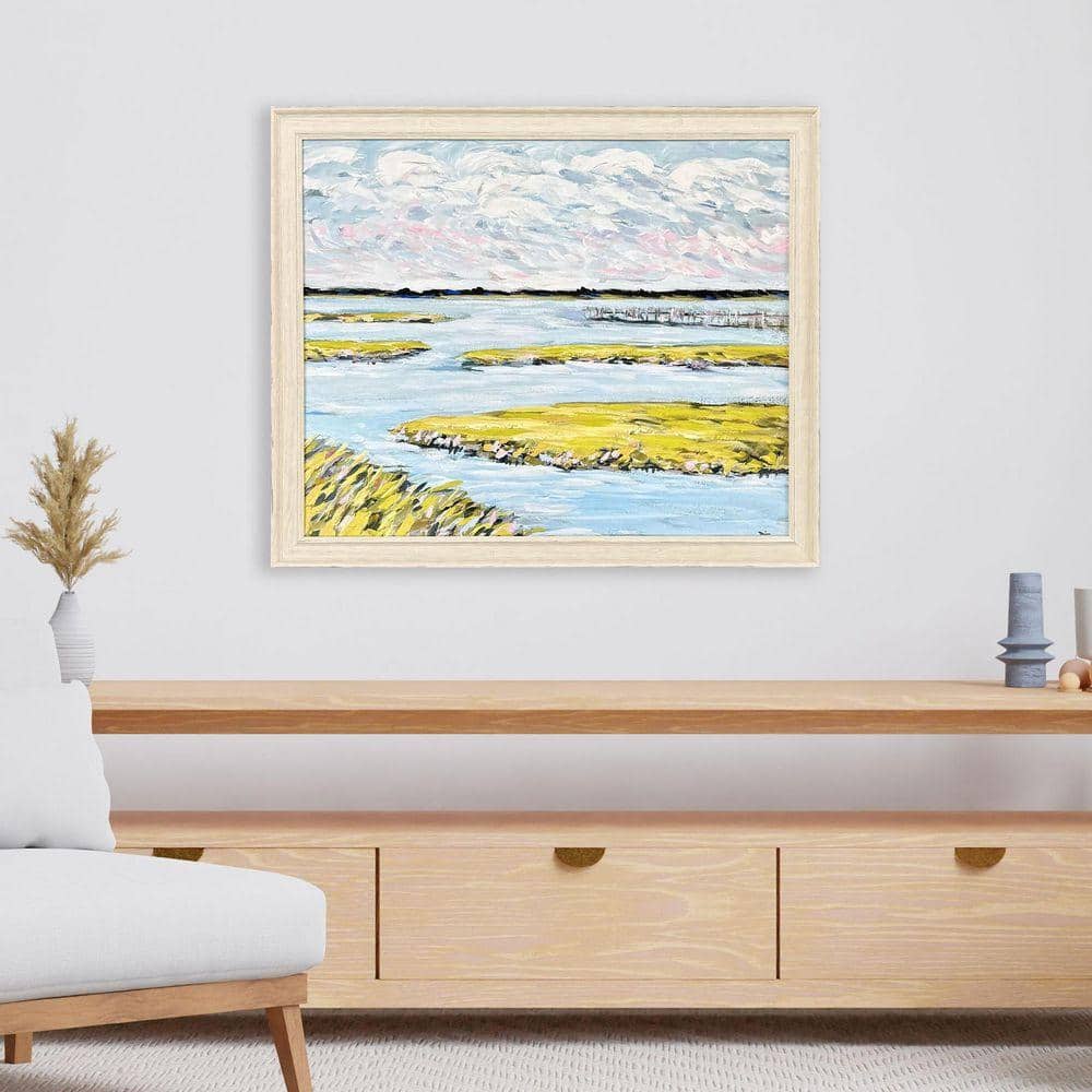 Paragon Devine 1 Piece Framed Canvas Transfer Coastal Art Print 32 in ...