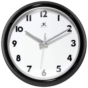 Infinity Instruments Black Pinot Wall Clock 14877BG-3967 - The Home Depot