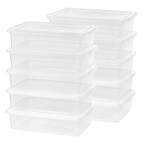 IRIS 28-Qt. Storage Box in Clear (10-Pack) 586860 - The Home Depot