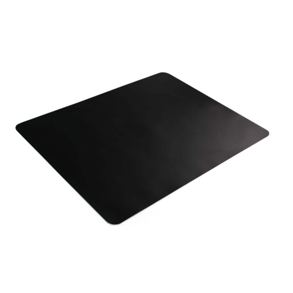 Floortex Desktex Black Vinyl Rectangular Desk Pad-19 in. x 24 in ...