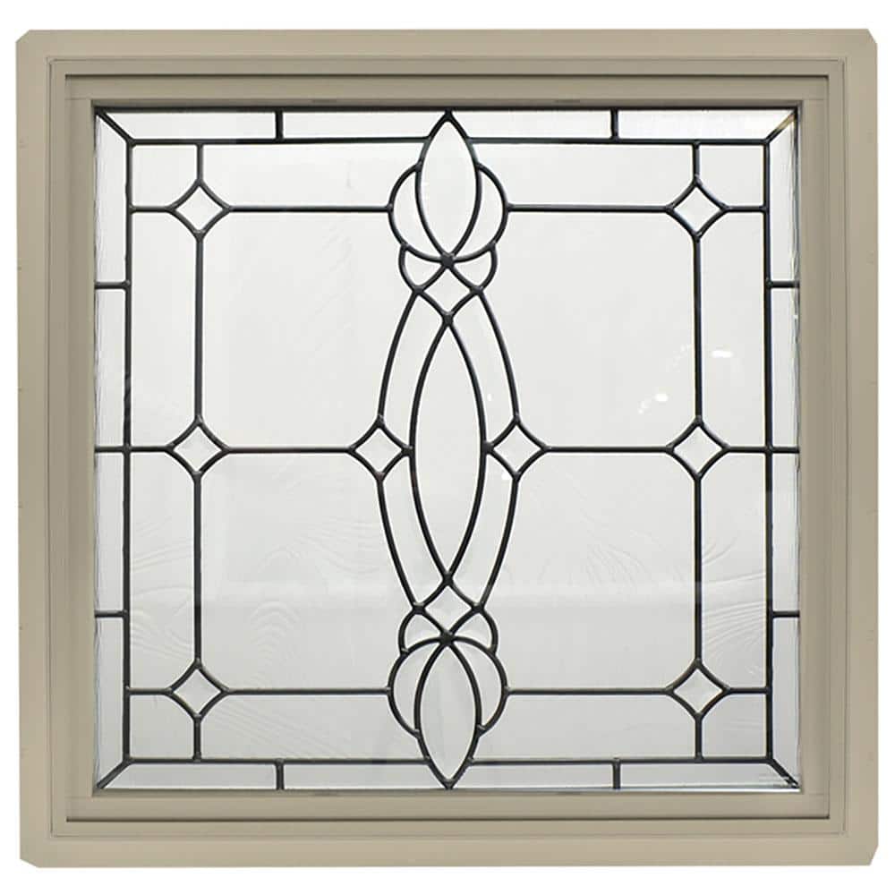 Hy-Lite 23.5 in. x 23.5 in. Tan Craftsman Black Caming Replacement ...