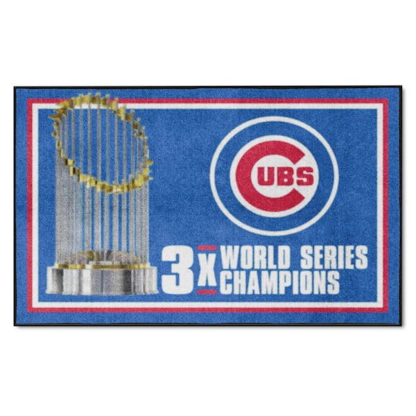 FANMATS Chicago Cubs Dynasty 4ft. x 6ft. Plush Area Rug 36032 - The ...
