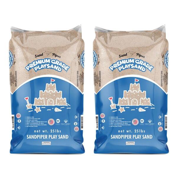 25 lb. Premium Grade Multi-Use Play Sand w/Chemical Free Formula 2-Pack ...