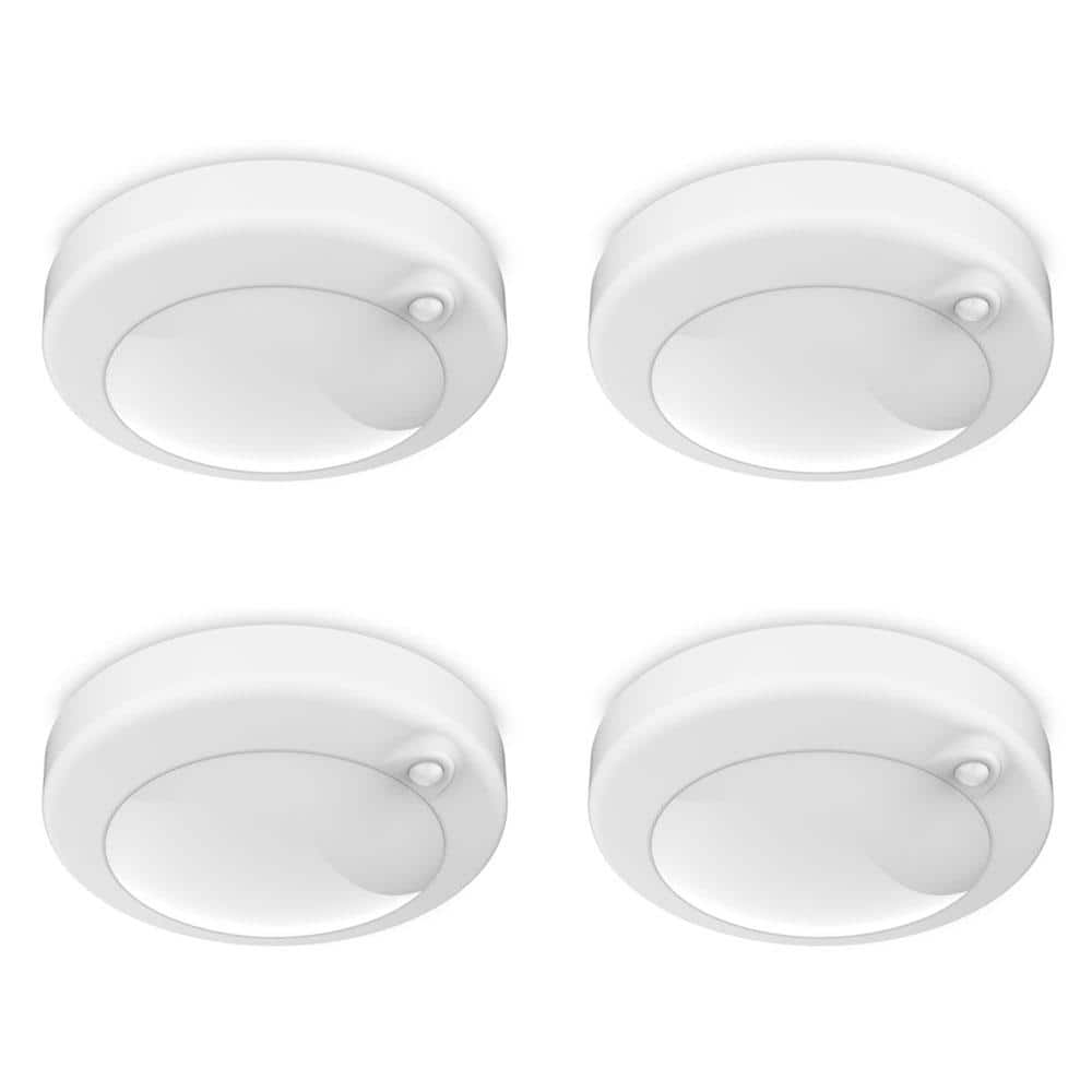 Feit Electric 7.5 in. Battery Operated LED White Motion Sensor 25-WH ...